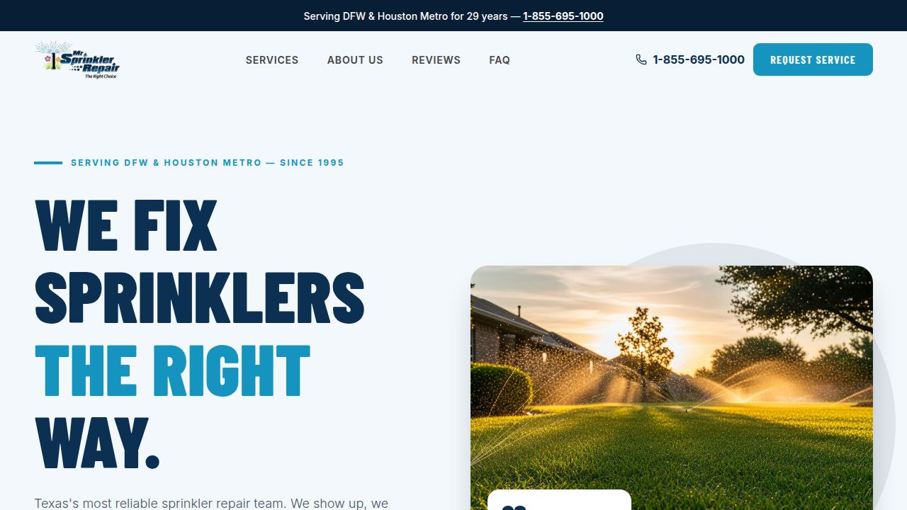 Sprinkler Repair in Helotes, TX | Mr. Sprinkler Repair